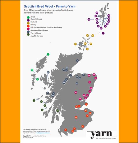 Scottish Bred Wool Farm To Yarn Map — Yarnjournal