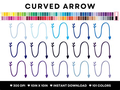 Curved Arrow Graphic By DesignScape Arts Creative Fabrica