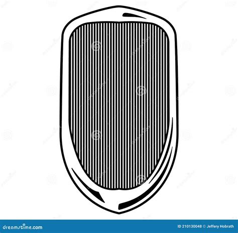Old Thirties Hot Rod Car Grill Isolated Vector Illustration