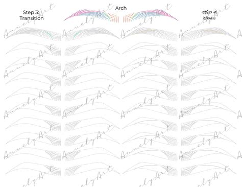 Microblading Patterns Nanoblade Pattern Basic Advance Curve S