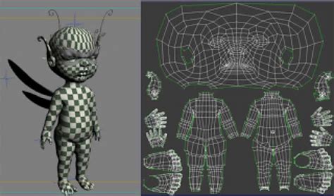 another reference for uv mapping layout this time for a more organic