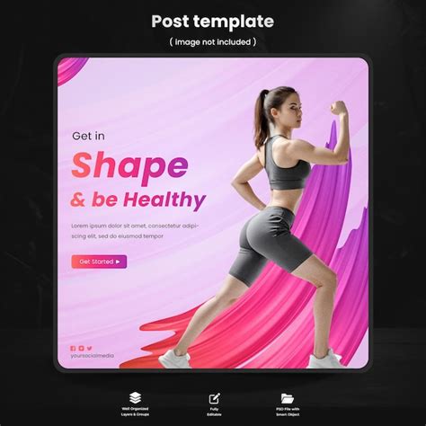 Vertical Poster Template For Exercise And Gym Training Premium Ai
