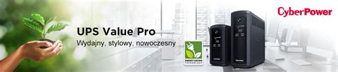 Cyberpower Ups Value Pro 1000va 550w 4xfr Avr Lcd Zasilacze Awaryjne Ups Sklep