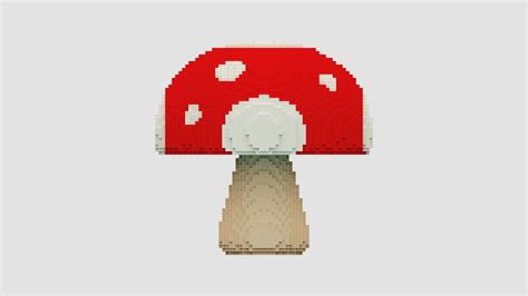 Voxel Mushroom 3d Model Turbosquid 2187870