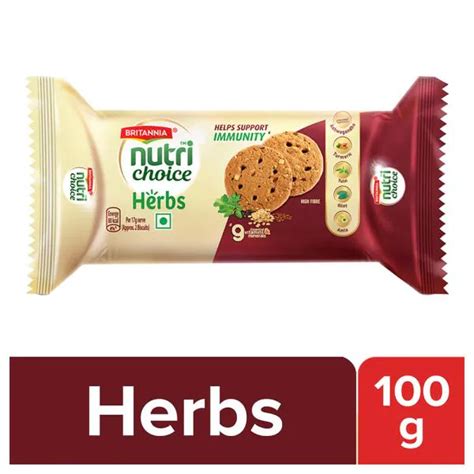 Britannia Nutrichoice Herbs Biscuits 100 G Jiomart