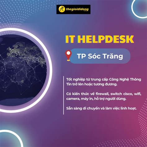Trinh Dinh Vu On Linkedin ThẾ GiỚi Di ĐỘng TuyỂn DỤng It Helpdesk