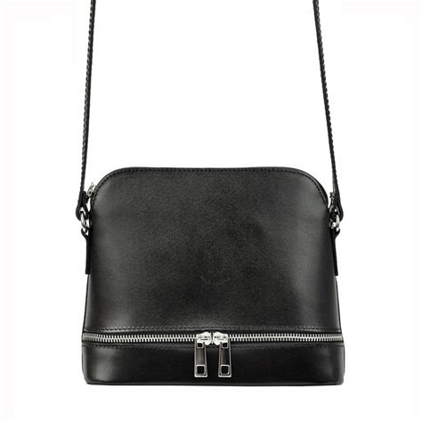 Дамска чанта Флоренция Естествена кожа Черна Emag Bg