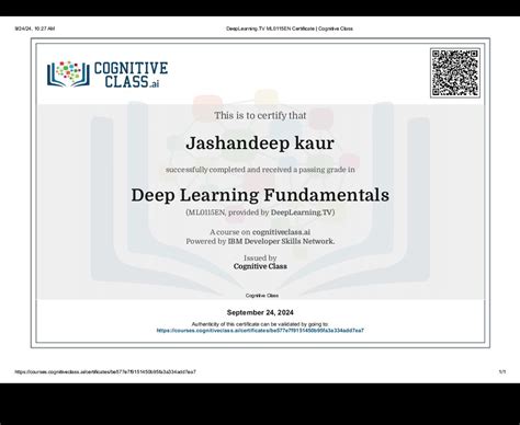 jashandeep kaur on linkedin deeplearning ai cognitiveclass ibm
