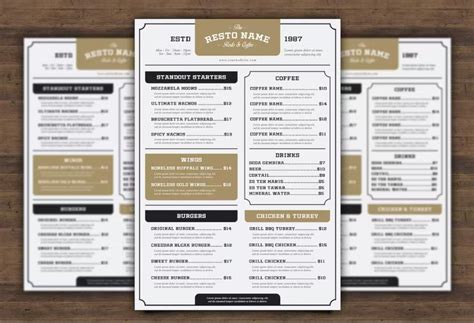 15 Free Classic Menu Design Psd Ai Download Graphic Cloud