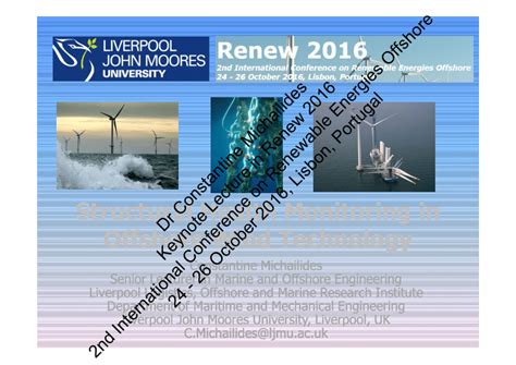 Pdf Keynote Lecture Structural Health Monitoring In Offshore Wind Technology