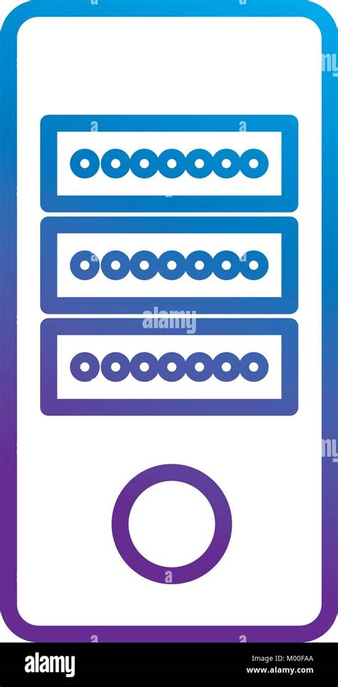 data server computer icon vector illustration design stock vector image