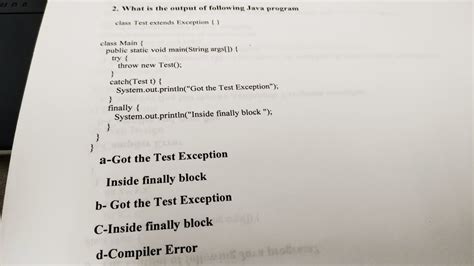 Solved 2 What Is The Output Of Following Java Program Class Chegg
