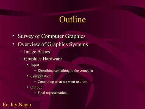 Overview Of Graphics Systems Ppt