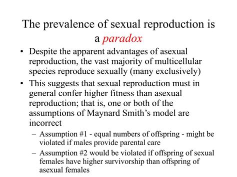 Ppt 7 The Adaptive Significance Of Of Sex Powerpoint Presentation