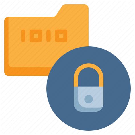 Data Digital Protect Locked Security Folder Personal Icon