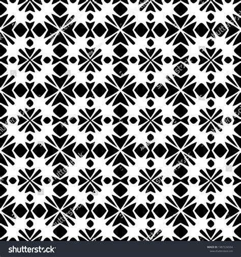 Vector Monochrome Pattern Abstract Texture Fabric Stock Vector Royalty Free 1987226504