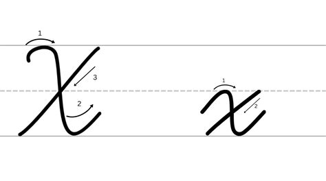 Cursive X Worksheet Learn X In Cursive And The Cursive Alphabet