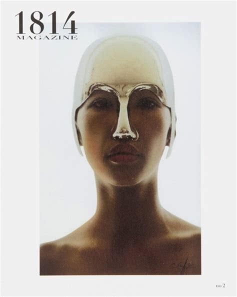 Futuristic Minimal Face Mask Sculptural Makeup Eyeshadow