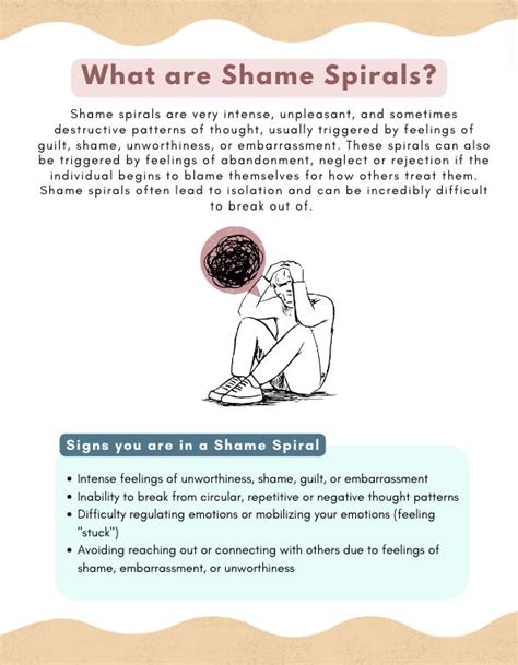 Shame Spiral Worksheet How To Stop Shame Spiral Shame And Guilt