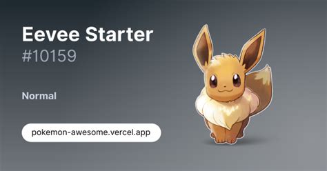 Eevee Starter · 10159