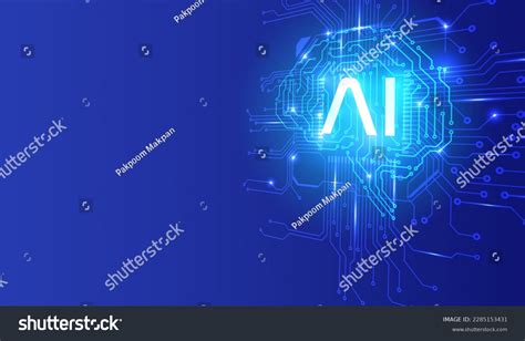 Circuit Board Cpu Chip Ai Smart Stock Vector Royalty Free 2285153431 Shutterstock