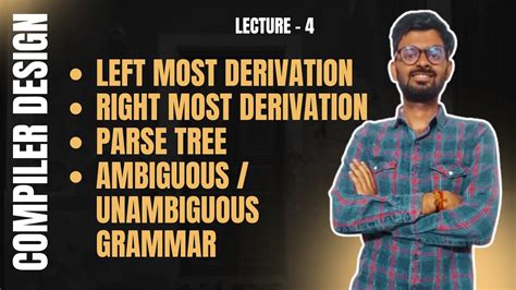 Lec 4 Derivation Of String And Ambiguousunambiguous Grammar Gate Cse 2026 Tricks And Shortcuts