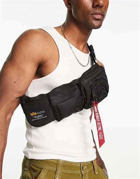 Alpha Industries Utility Bum Bag In Black Asos