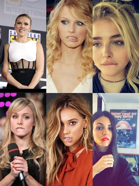 Lip Bite Battle Scarlett Johansson Vs Taylor Swift Vs Chloe Grace