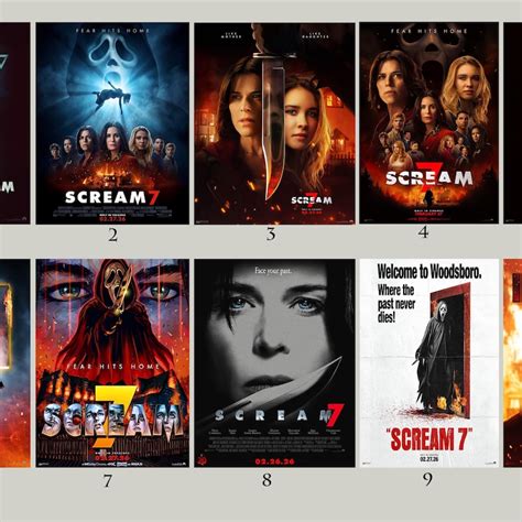 Scream 7 Movie Poster Etsy