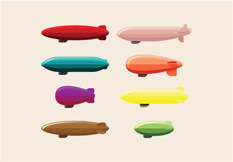 Flat Design Dirigible Vector 159339 Vector Art At Vecteezy