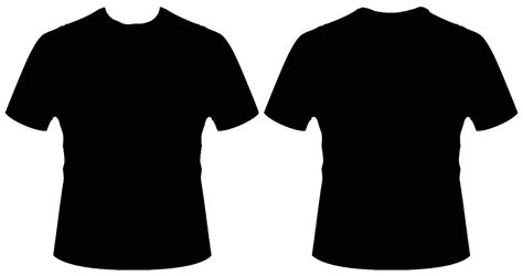 Desain Kemeja Hitam Polos Depan Belakang Pakaian Desain Pro