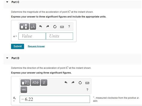 Solved Part A Member AB Has The Angular Velocity W AB Chegg