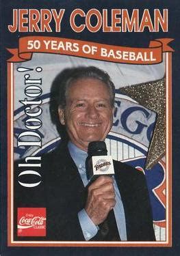 1992 Coca Cola San Diego Padres Jerry Coleman Sga Baseball Gallery