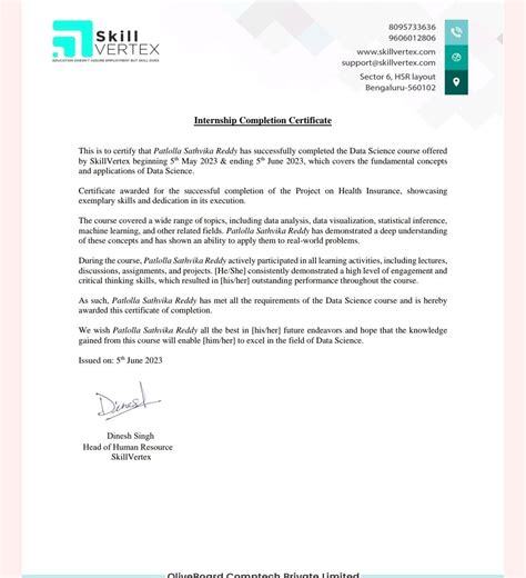 Sathvika Reddy Patlolla On Linkedin Connections Internship Datascience Skillvertex