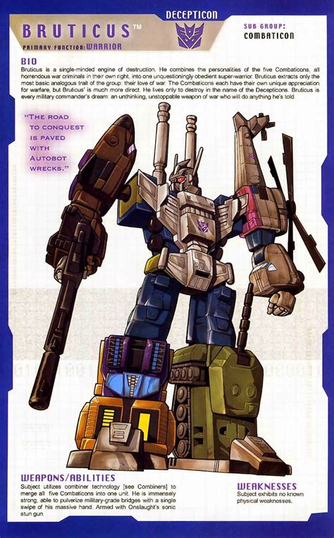 Transformer Of The Day Bruticus Imagenes Transformers Personajes