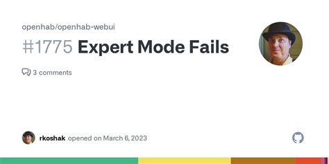 expert mode fails · issue 1775 · openhab openhab webui · github