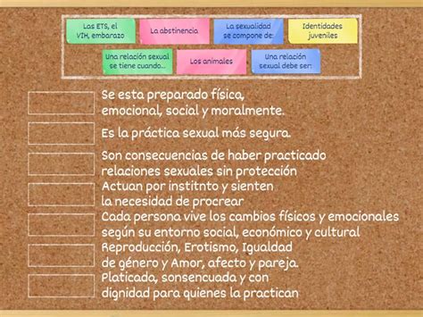 HABLEMOS DE SEXO Y PRACTICAS SEXUALES SEGURAS Match Up