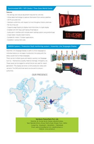 Gps Synchronized Clocks For Industrial Li Ion At Rs 8000 In Pune