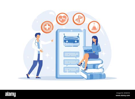 Medical Chatbot Gives Healthcare Consultation To Patient Chatbot