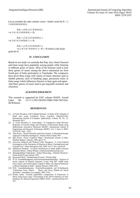 Impact Of Different Genre Of Tamil Cine Music Using Combined Disjoined Block Fuzzy Cognitive