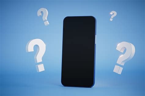 소셜 미디어에서 무슨 일이 일어나고 있는지 물음표가 있는 스마트폰 3d 렌더링 물음표에 대한 스톡 사진 및 기타 이미지