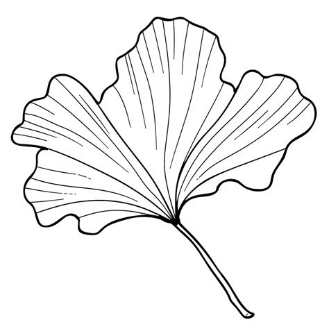 Premium Ai Image A Drawing Of A Ging Leaf With A Stem On It Generative Ai