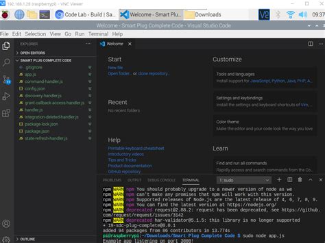 Raspberry Pi Setup For Schema NPM NGROK Developer Programs SmartThings Community