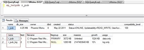 Moving Database Files For A Replicated Sql Server Database