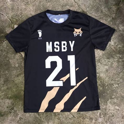 Haikyu Hinata Shoyo Msby Black Jackals Mesh Jersey ⚡️ Mens Fashion