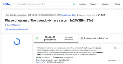 Phase Diagram Of The Pseudo Binary System In2te3 Hg3te3