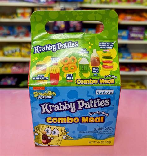 Spongebob Krabby Patties Combo Meal 125g Candy World Uk