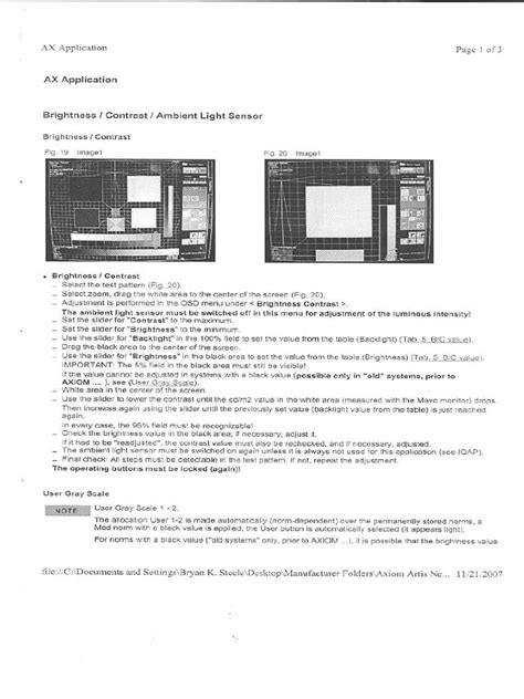 Axiom Artis Ax Application Page1 Pdf