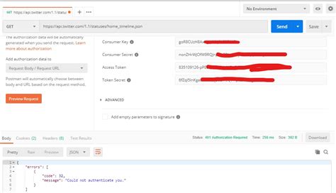 Javascript Authentication Problem When Using Twitter Api Stack Overflow