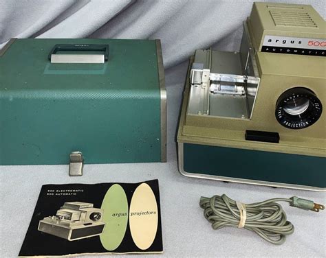 Argus 35mm Slide Projector Model 500 Automatic Serviced With Cord Manual Pdf New Lamp